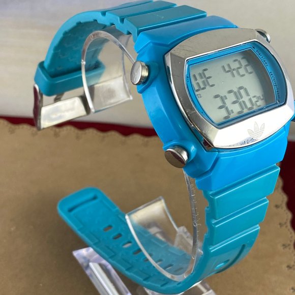adidas | Accessories | Adidas Blue And Silver Sports Watch | Poshmark
